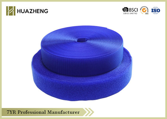 Eco - Friendly Nylon Hook Loop Tape 50mm Deep Blue For Fastening