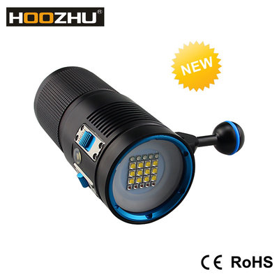 New Hoozhu V72 Underwater Video Light Max 7200lm and Watrproof 100m LED Torch