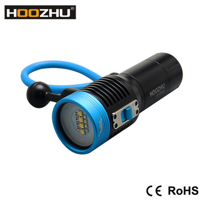 New Hoozhu V30 Three Color Lights Diving Video Light Max 2600lm Waterproof 120m 1*32650battery