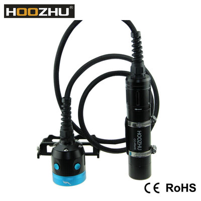 Hoozhu New Split Type Canister Diving Flashlight for Underwater Video