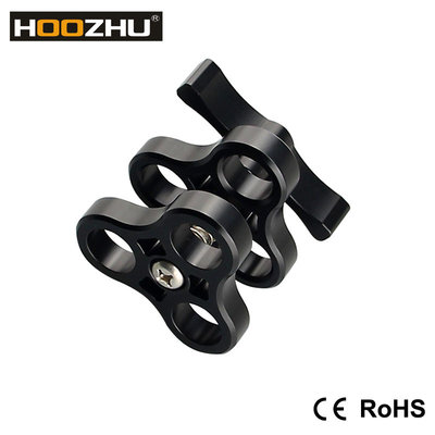 Flashlight Mount Holder Hoozhu Bh02 1" Ball Clamp 3 Hole Underwater Camera Arm System Rig Tray Diving Fit for