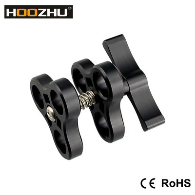Flashlight Mount Holder Hoozhu Bh02 1" Ball Clamp 3 Hole Underwater Camera Arm System Rig Tray Diving Fit for