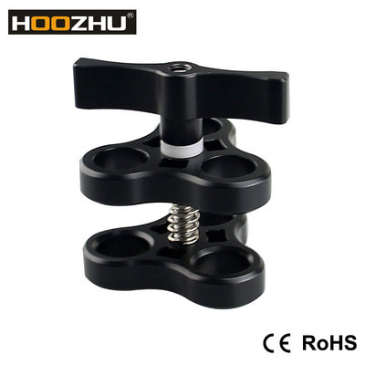 Flashlight Mount Holder Hoozhu Bh02 1" Ball Clamp 3 Hole Underwater Camera Arm System Rig Tray Diving Fit for