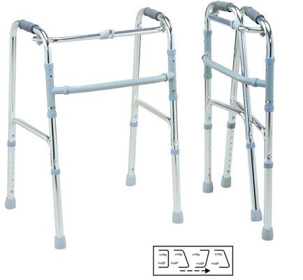 Orthopedics Folding Lightweight Adjustable Aluminum Reciprocal Walker