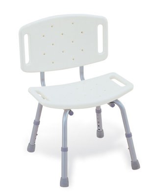 Bathroom Safety Aluminum Shower Chair with Back