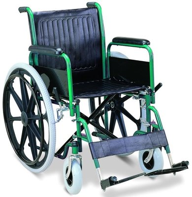 Pneumatic MAG wheel Steel Manual Wheelchair Manufacturer in China