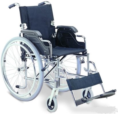Chromed Steel Manual Wheelchair with Desk Armrest Manufacturer in China