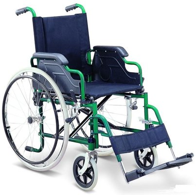 Steel Manual Wheelchair Detachable Footrest, Flip up Armrest