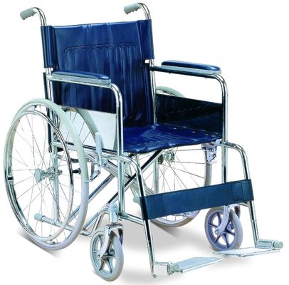 CE ISO certificate steel manual wheelchair with drop back handle
