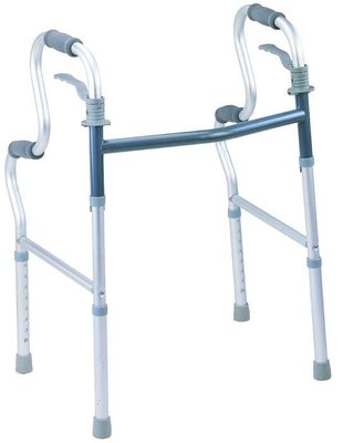 Mobility walking aids height adjustable aluminum walker with brake