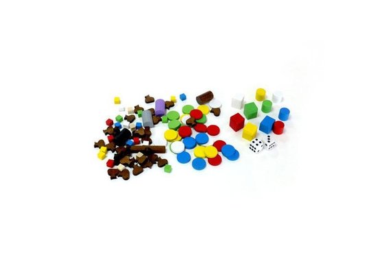 wooden components for board games