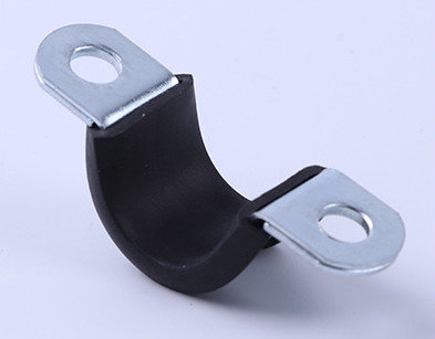 U Type Special Hose Clamps Rubber Lined Pipe Brackets For Pipelines Cables