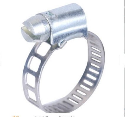 American Type Mini Perforated  Hose Clamp , 5/16" Stainless Steel Worm Clamp