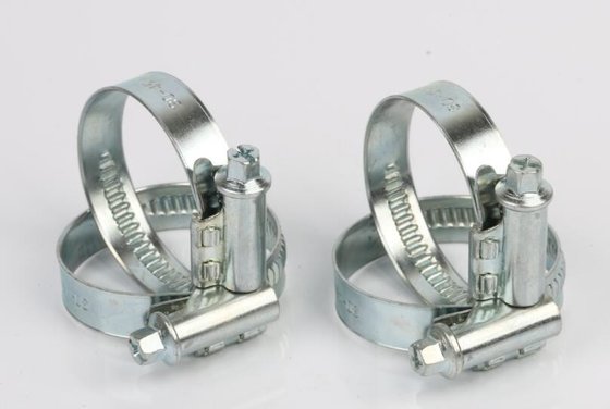 Zinc Plated Steel Non Perforated Hose Clamps Germany Type No Welded