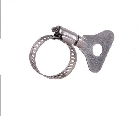 12.7 Mm Adjustable Perforated Hose Clamp With Steel  Handle Zinc Plated Material