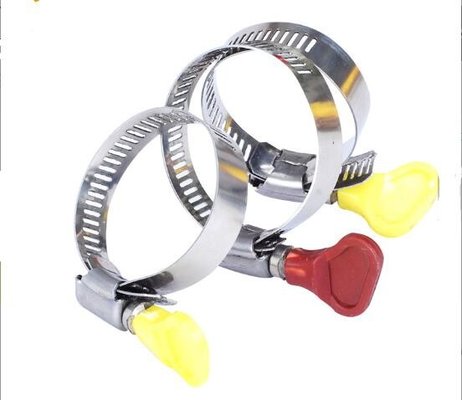 American Standard Screw Perforated Hose Clamp With Plastic Handle