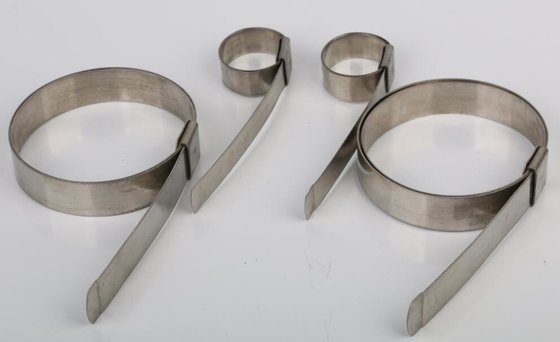 9.7mm Special Hose Clamps Belt Hose Clamps Compact Structure Zinc Coated Finish