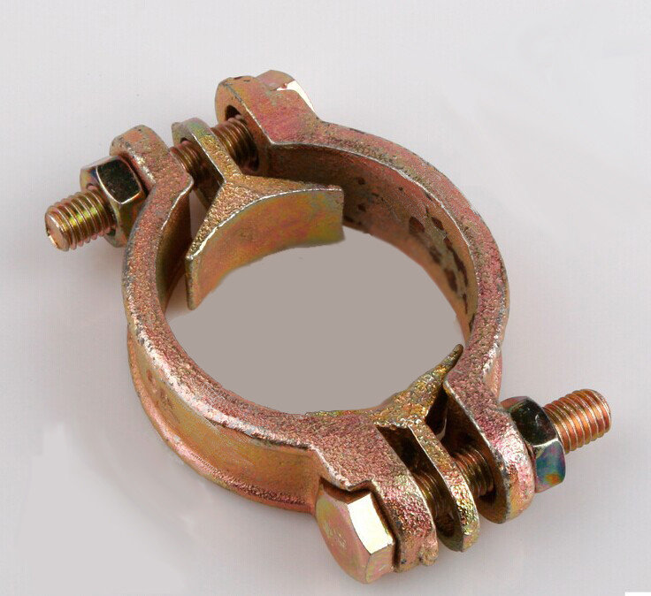Silver Color Heavy Duty Hose Clamps /  Floating Bride Double Bolt Hose Clamp