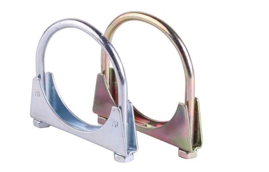 Metal Hose M8  U Bolt Pipe Clamp Zinc Plating And Polishing Surface Treatment