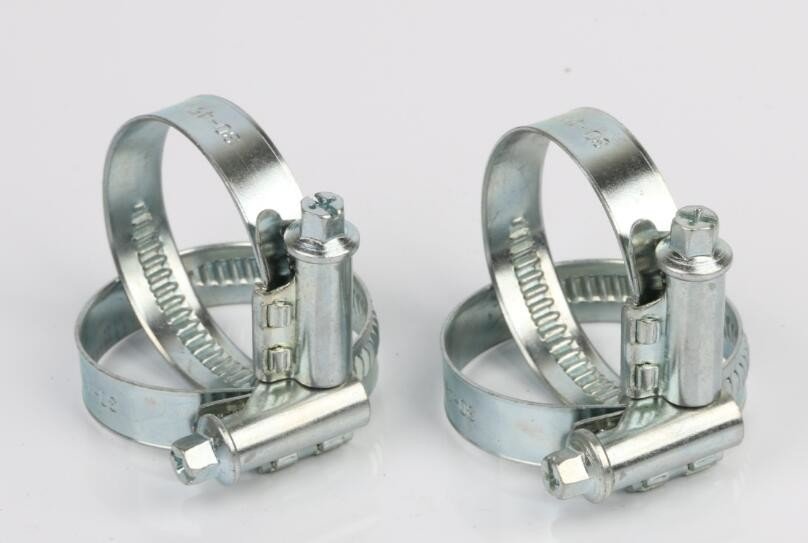 Zinc Plated Steel Non Perforated Hose Clamps Germany Type No Welded