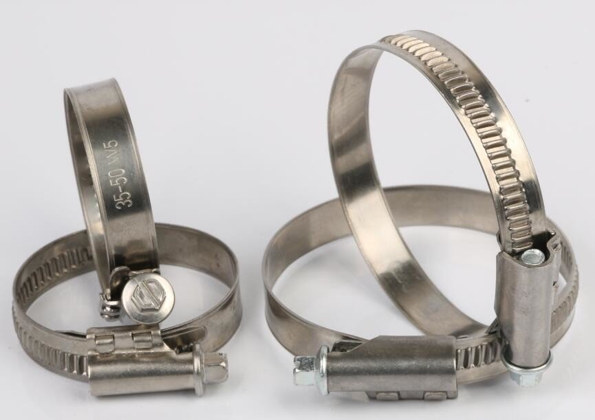 9mm Non Perforated Hose Clamps Pipe Clamp Without Welded Housing Design
