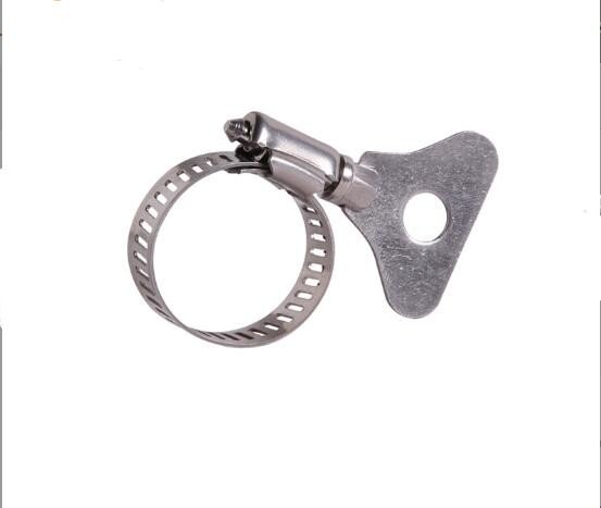 12.7 Mm Adjustable Perforated Hose Clamp With Steel  Handle Zinc Plated Material