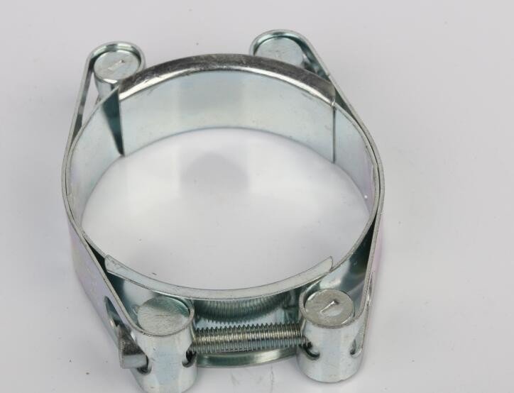 Heavy Duty Stainless Steel Hose Clamps With Double Band 2 Bolt Hose Clamp