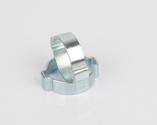 Miniature Crimp 2 Ear Hose Clamp Stainless Steel Thick 6mm Band Width