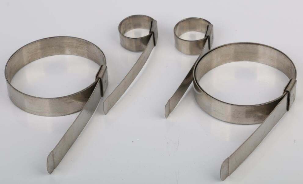 9.7mm Special Hose Clamps Belt Hose Clamps Compact Structure Zinc Coated Finish