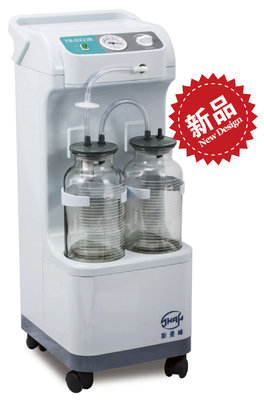 Mobile type Medical Suction Machine / Devices , 2500mlx2 glass 30L/min