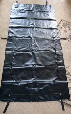 Webbing Strap Handle PVC or PEVA black Body Bags Heavy Duty Transport 12-20Mil