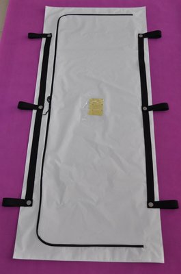 8Mil PEVA Body Bags with 6Strap Handles , Envelope Style Cadaver Bags