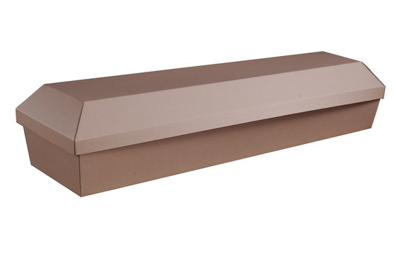 Flat Packed Plain Cremation Cardboard Eco Friendly Coffins or Container
