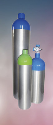 Ambulance Breathing Medical Portable Oxygen Cylinder Of Aluminum