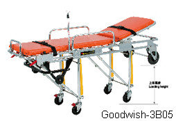 Aluminum Alloy Ambulance Stretcher , Auto Loading Stretcher Folding Elevator