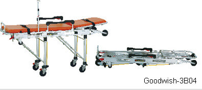 Aluminum Alloy Ambulance Stretcher , Auto Loading Stretcher Folding Elevator