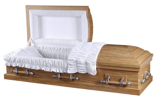 American Half Couch Cardboard Coffins funeral Caskets Velvet Lined