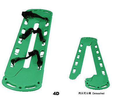 Aluminium Emergency Scoop Medical Stretcher With Head Immobilize