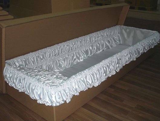 Rental Casket Insert 5Ply Corrugated Cardboard Coffins for Green Care
