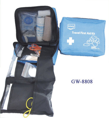PVC Coated Nylon Bag Travel First Aid Kits For Illness Or Injury Care