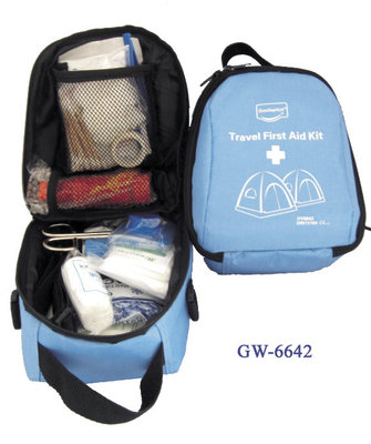 PVC Coated Nylon Bag Travel First Aid Kits For Illness Or Injury Care
