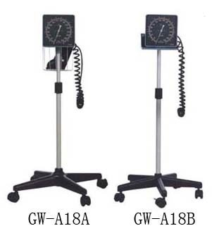 Floor stand vertical Blood Pressure Monitor Stethoscope , aneroid sphygmomanometer