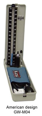 Medical blood pressure monitor Stethoscope , mercurial mercury sphygmomanometer
