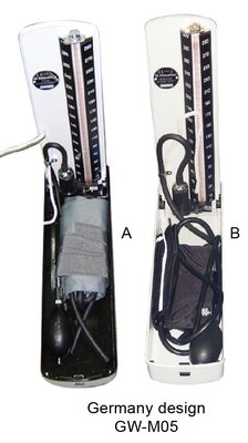 Medical blood pressure monitor Stethoscope , mercurial mercury sphygmomanometer