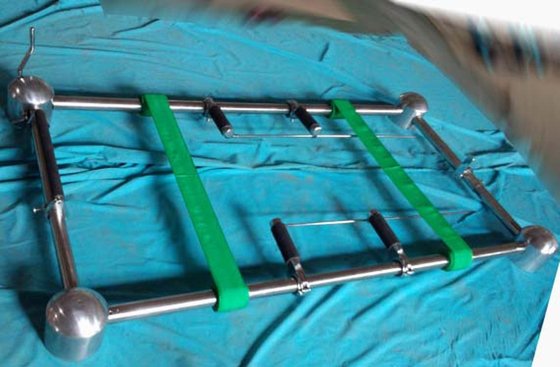 Stainless Casket Mortuary Equipment Coffin Lowering Devices with Placer Arms