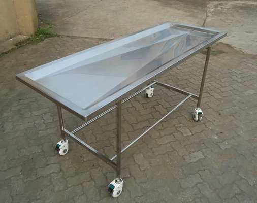 Adjustable Mortuary Equipment Embalming Operating Autopsy Table of Stainless Steel