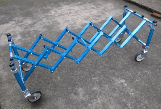 6Inch Wheel Anodiezed Aluminium Church Truck Mortuary Equipment with 4 or 5 X Frame