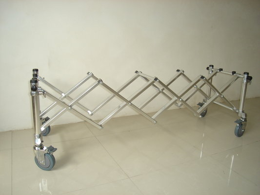 6Inch Wheel Anodiezed Aluminium Church Truck Mortuary Equipment with 4 or 5 X Frame
