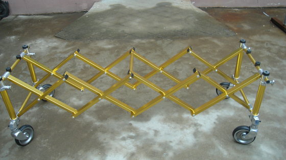 6Inch Wheel Anodiezed Aluminium Church Truck Mortuary Equipment with 4 or 5 X Frame