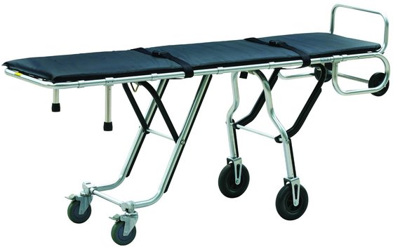 Corpse Trolley Mortuary Equipment 1000lb Multi Level One Man Control Mortuary Cot